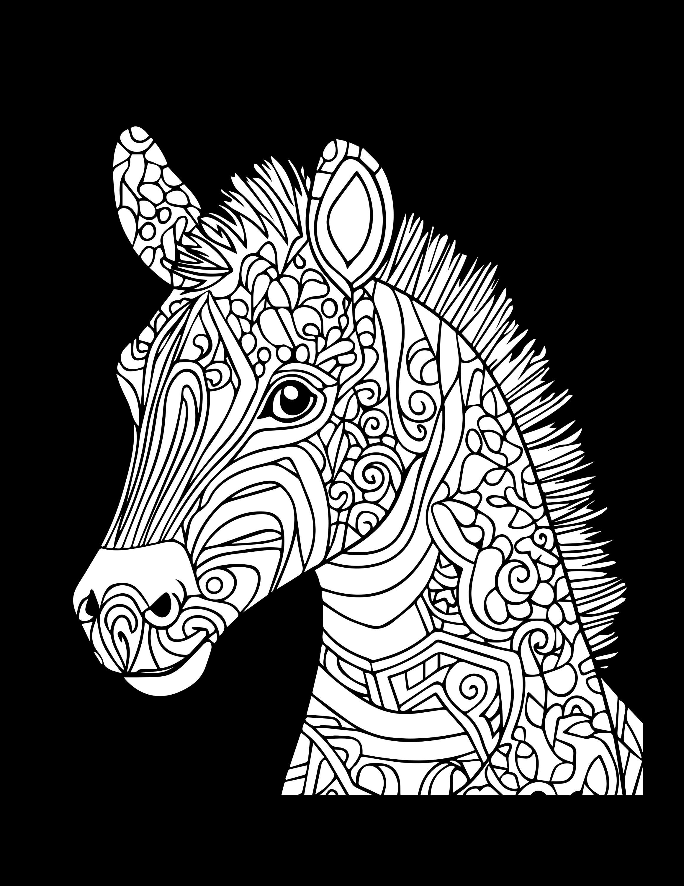 Stress Relief Mandalas Printable Coloring Book Pages 50 Jungle Exotic ...