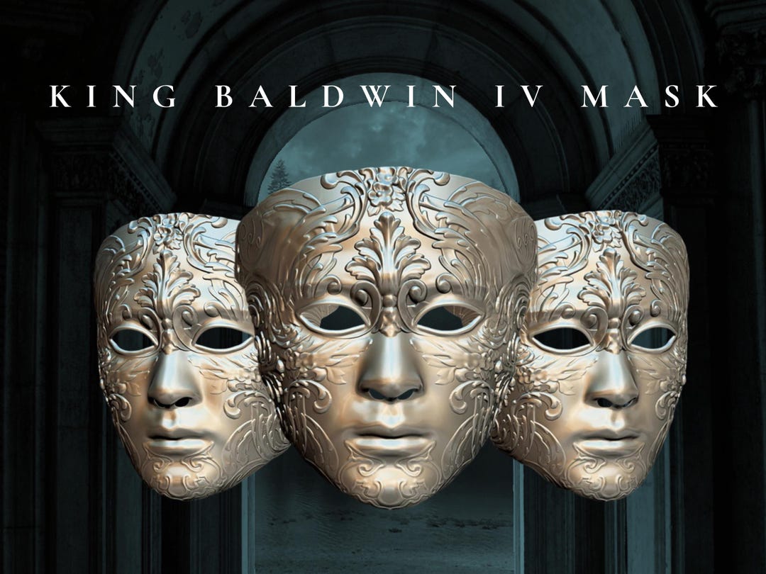 King Baldwin IV of Jerusalem the Leper King Inspired Mask From Kingdom ...
