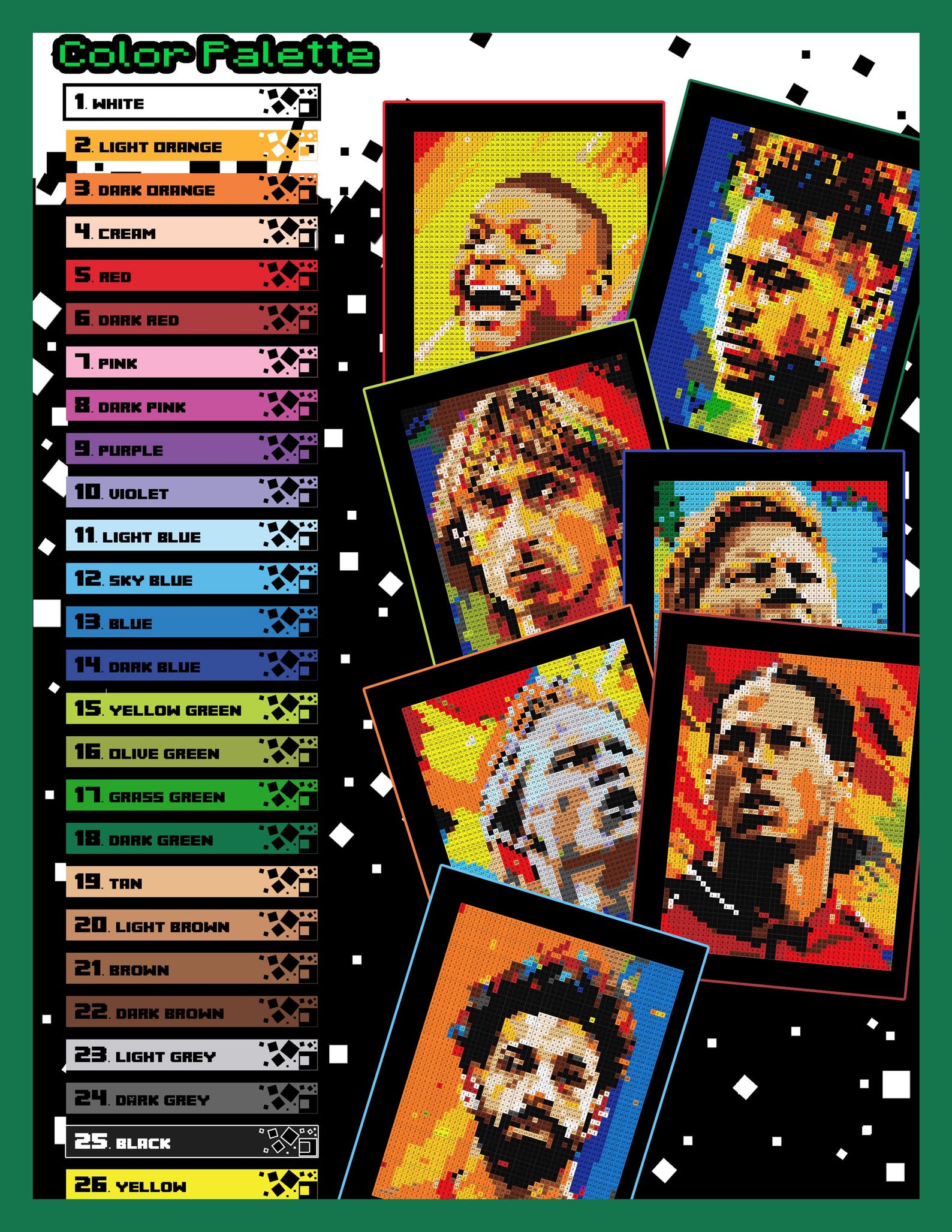 Color by Number Legendary FOOTBALL STAR PLAYERS Coloring Printable ...