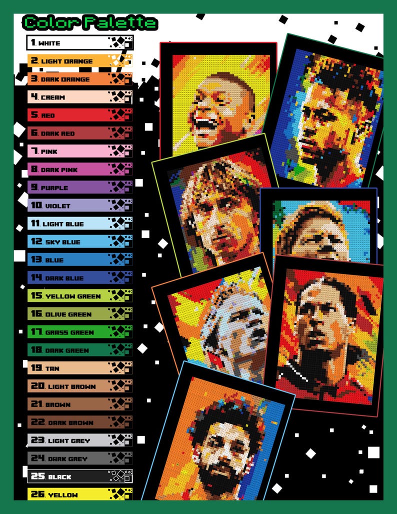 Color by Number Legendary FOOTBALL STAR PLAYERS Coloring Printable ...
