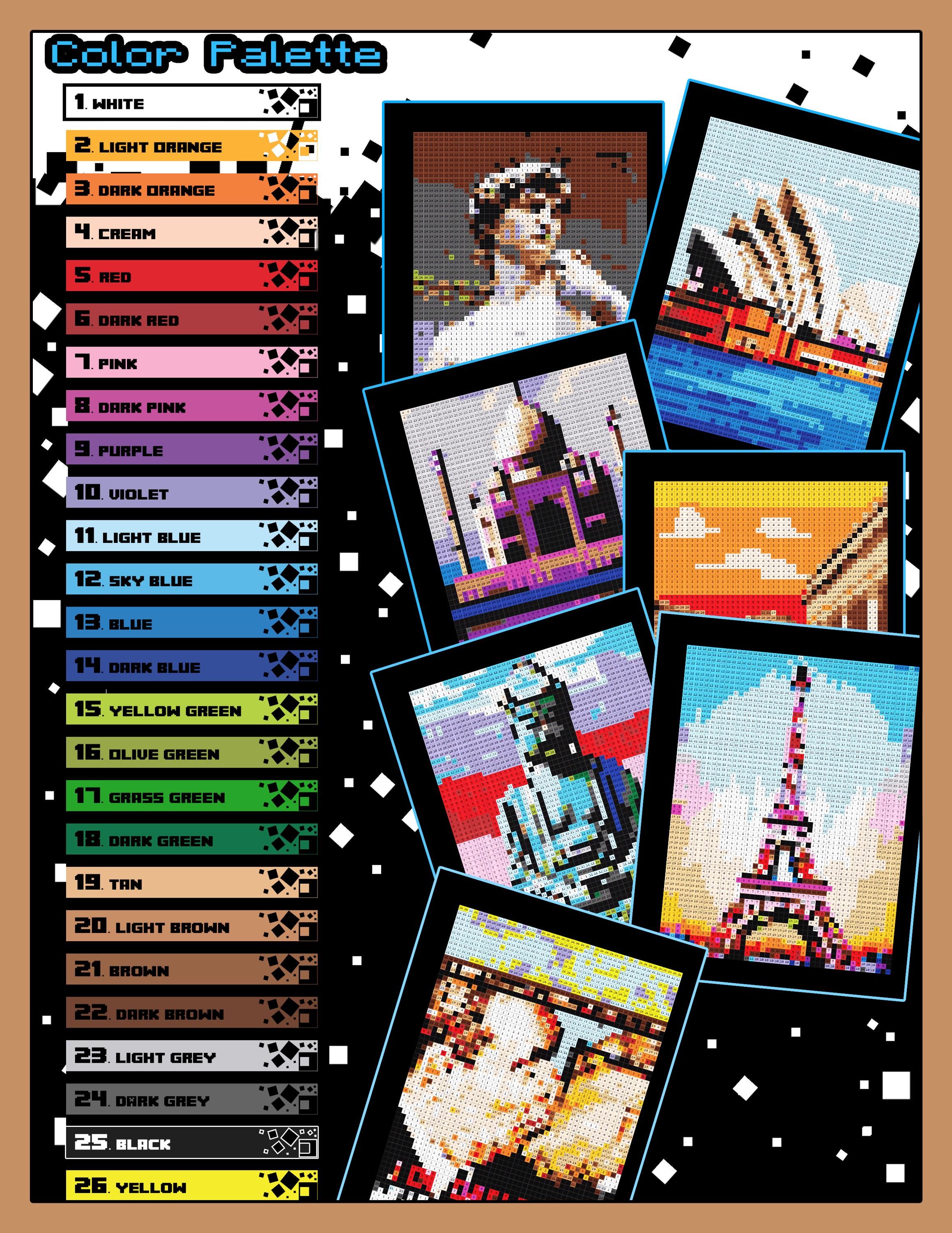 Color by Number 50 WORLD LANDMARKS Printable Coloring Pages Coloring ...