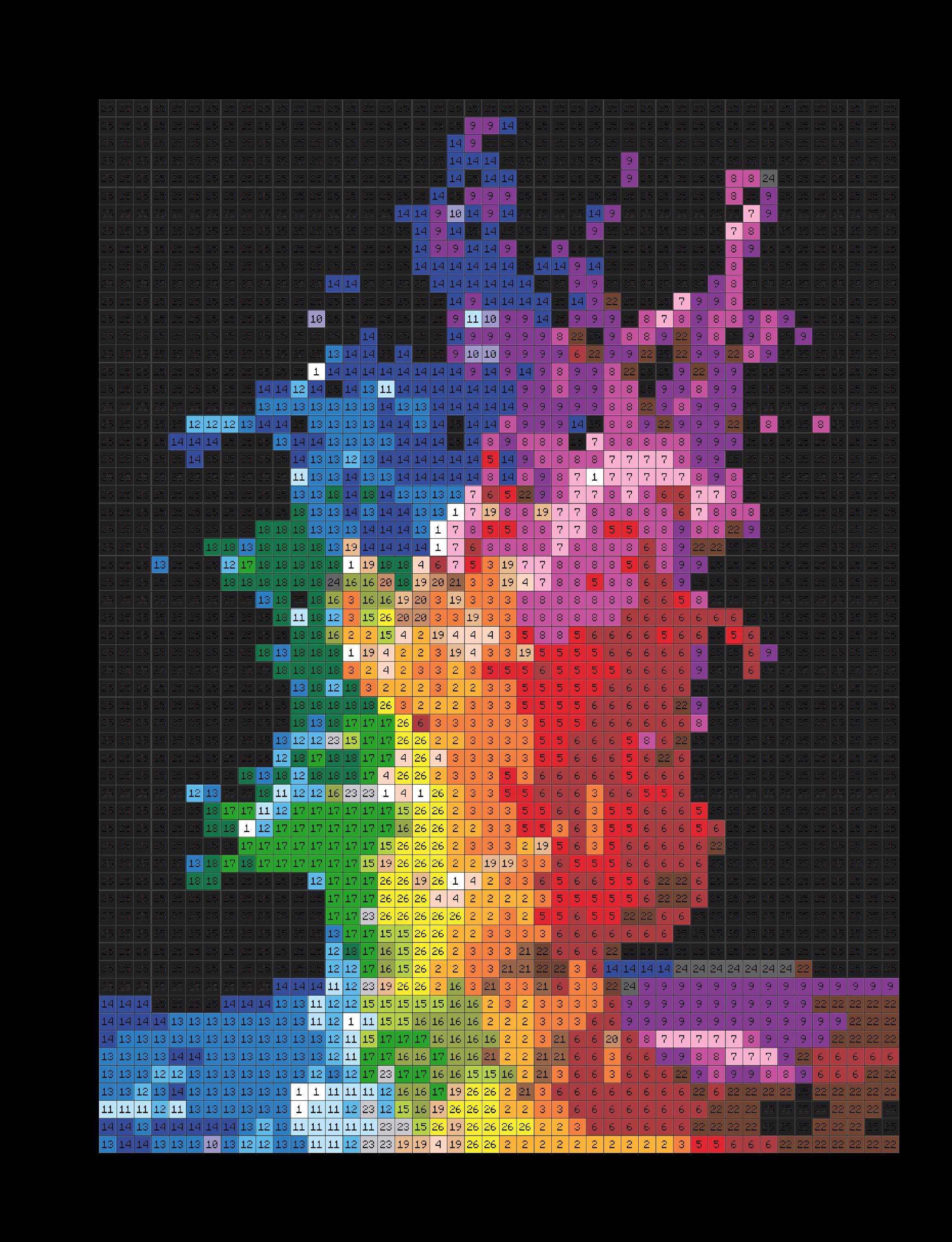 Color by Number PSYCHEDELIC TRIPPY PATTERNS Printable Coloring Pages ...