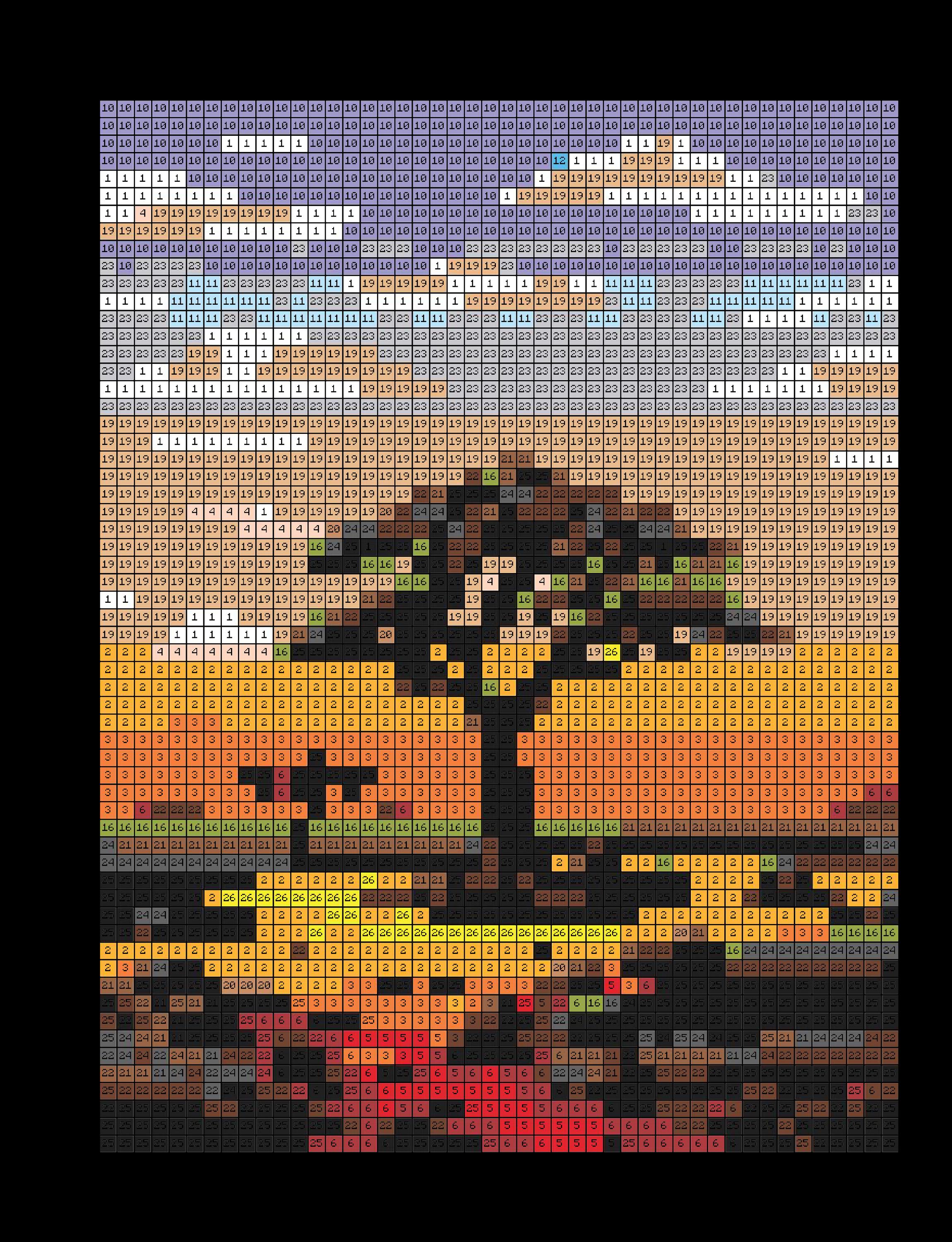 Color by Number LANDSCAPES Printable Coloring Pages Coloring Book Pixel ...