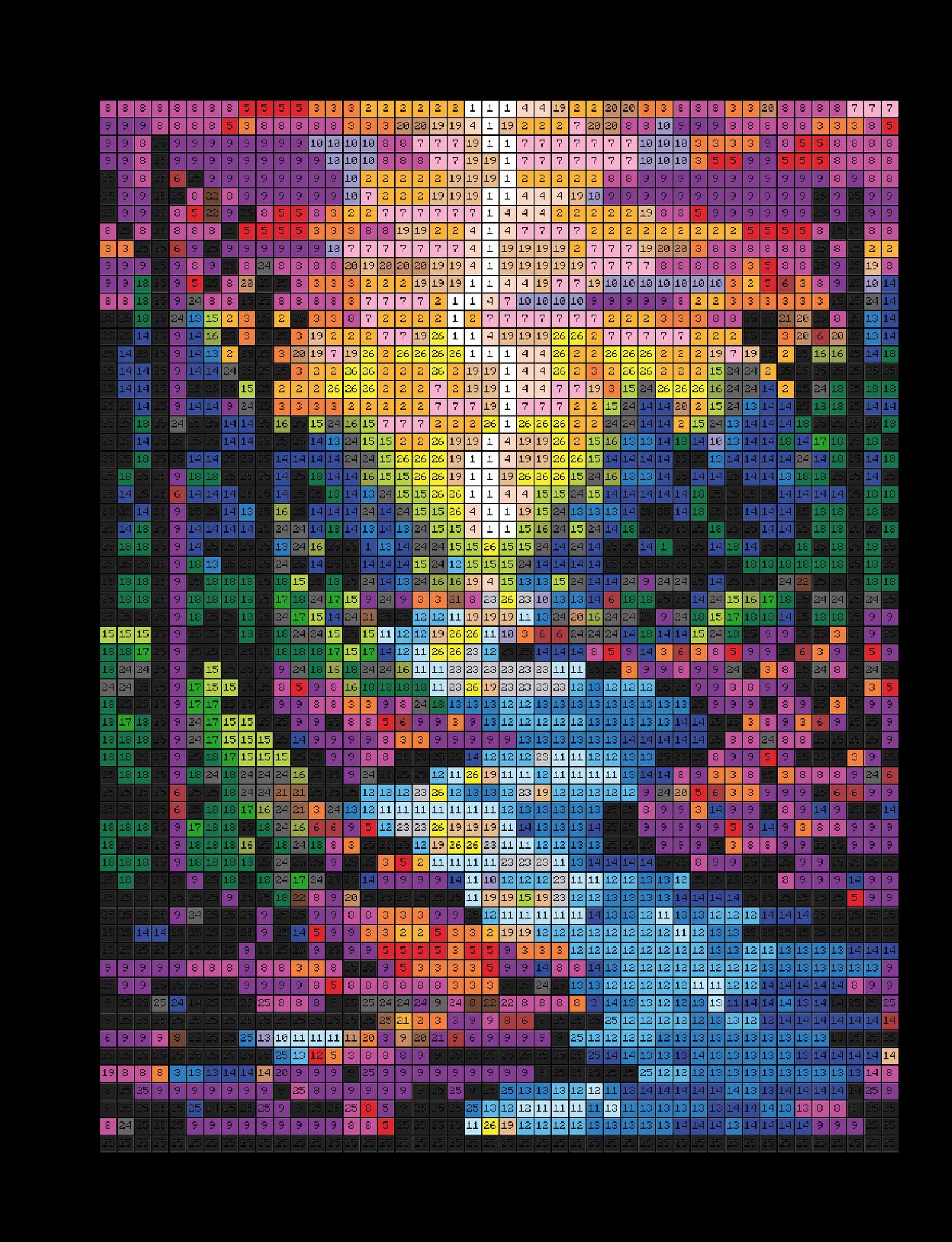 Color by Number LANDSCAPES Printable Coloring Pages Coloring Book Pixel ...