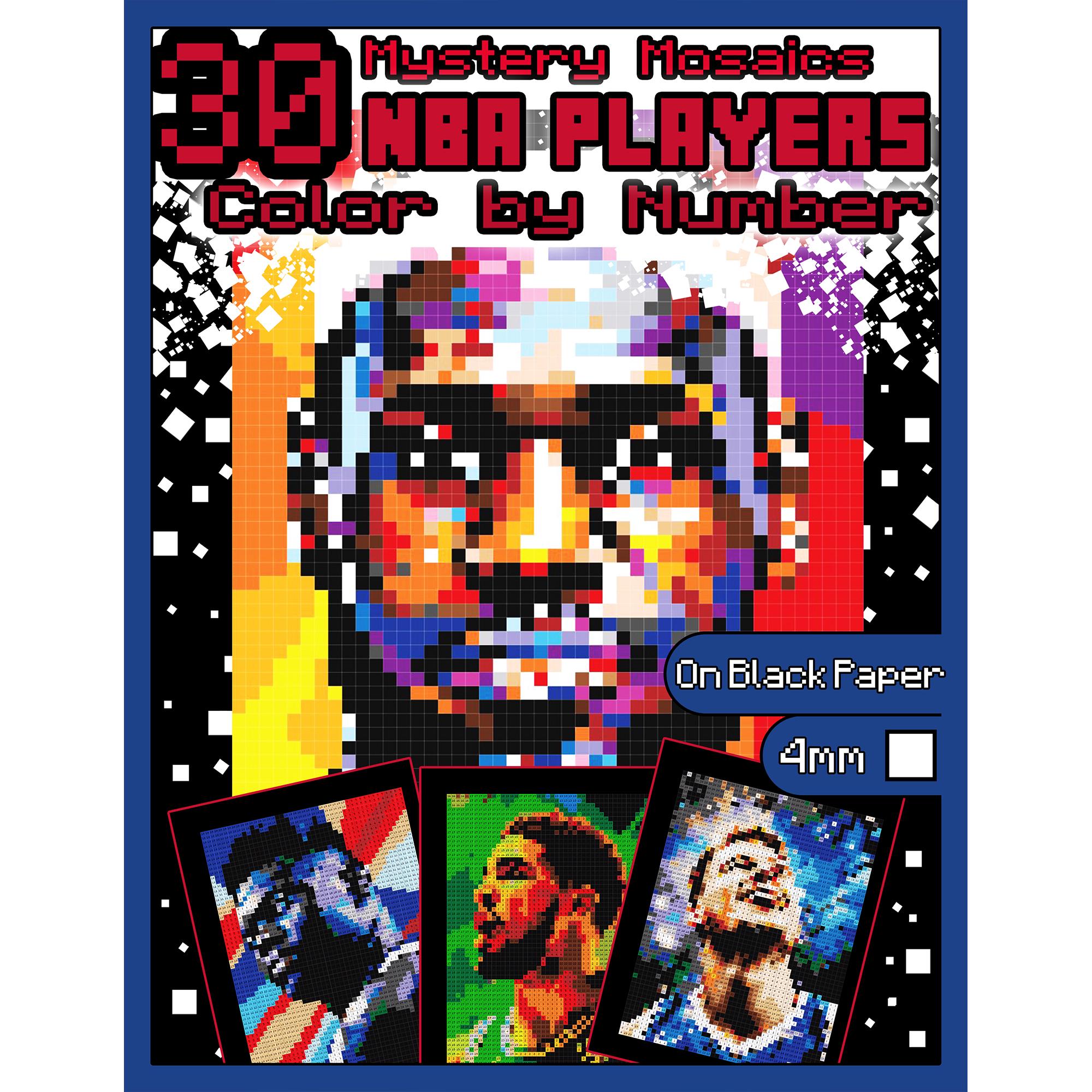 Color by Number 30 NBA BASKETBALL PLAYERS Coloring Printable Pages ...