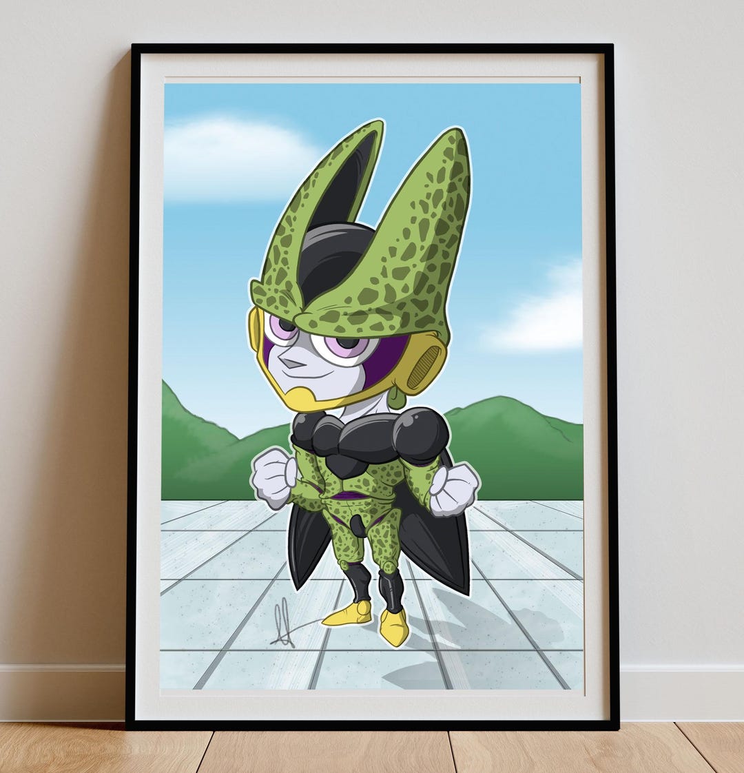 PERFECT CELL Fan Art Sheet A5 14.8x21cm - Etsy