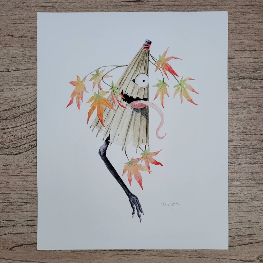 Kasa Obake Haunted Umbrella Print - Etsy
