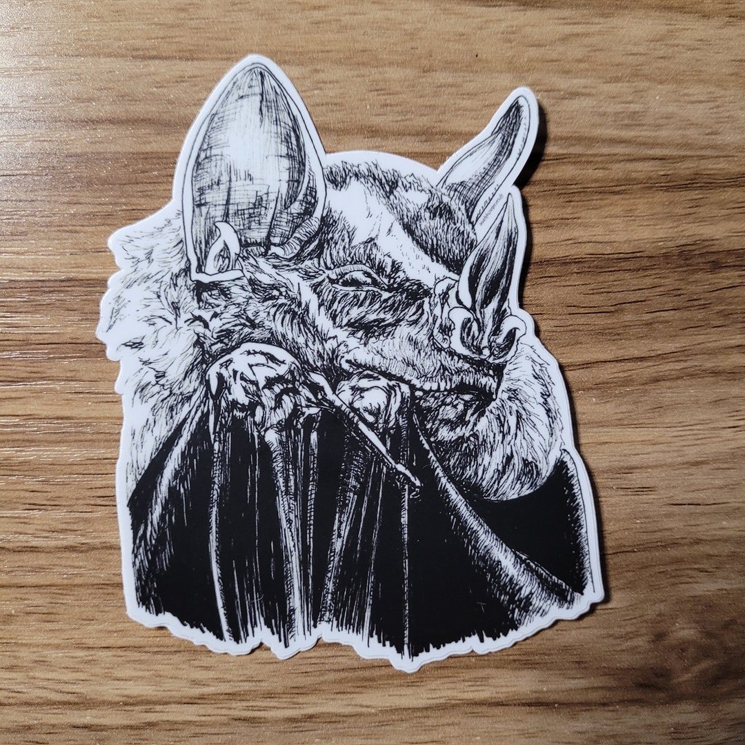 Smug Bat Sticker - Etsy