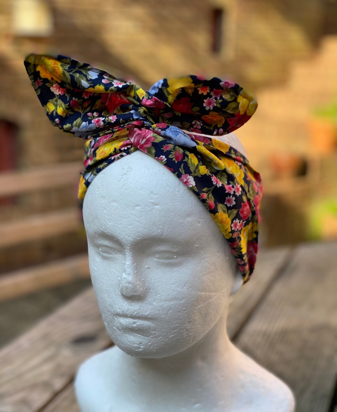 1950s Style Fashion Headband With Wire, Style It Three Ways Floral ...