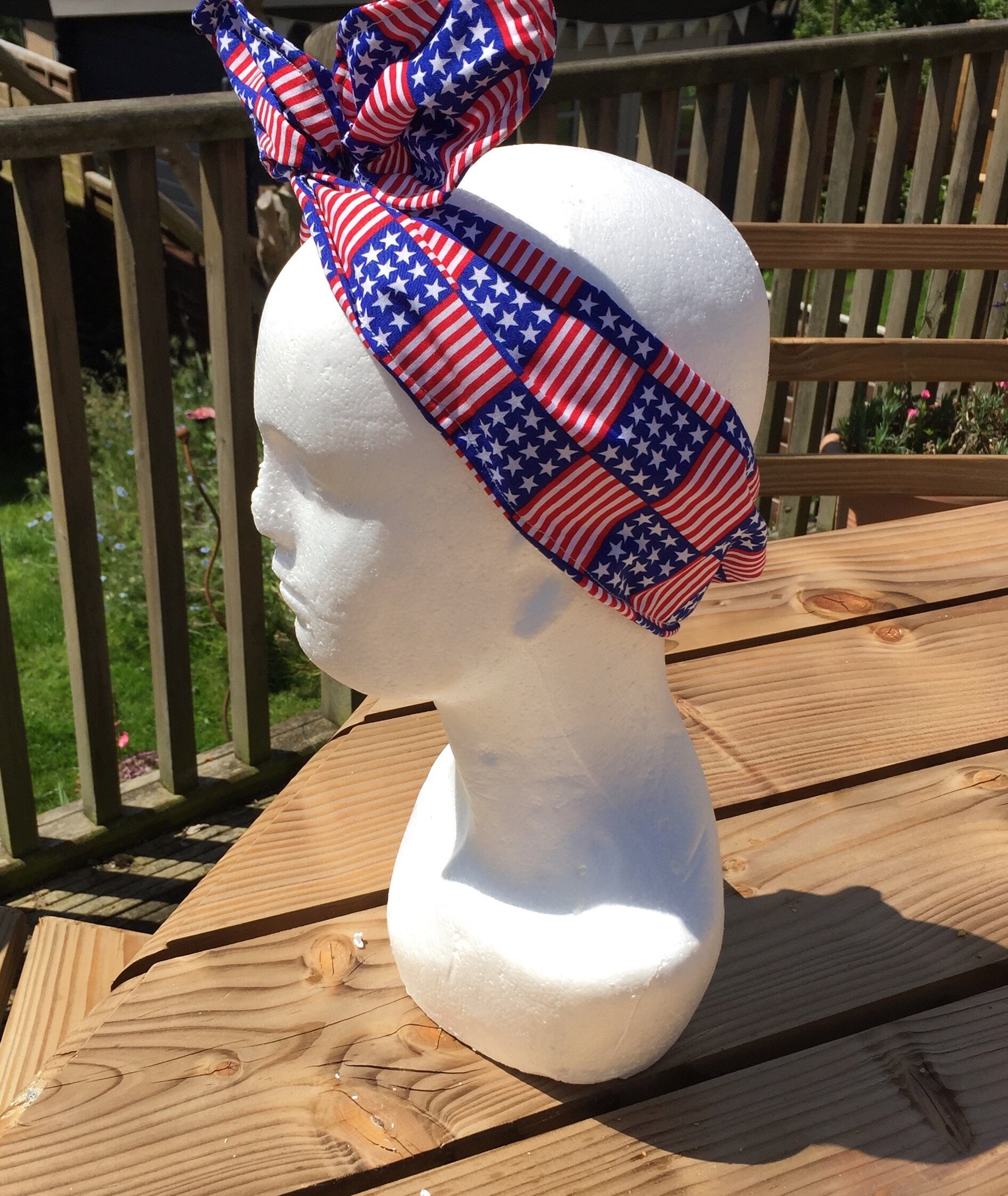 Stars and Stripes Underwired Head Twist 4th of July Party - Etsy
