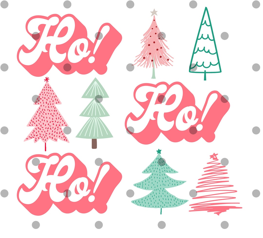 Ho Ho Ho Png Svg- Christmas Tree Png- Holiday Svg- Cricut Cut File ...