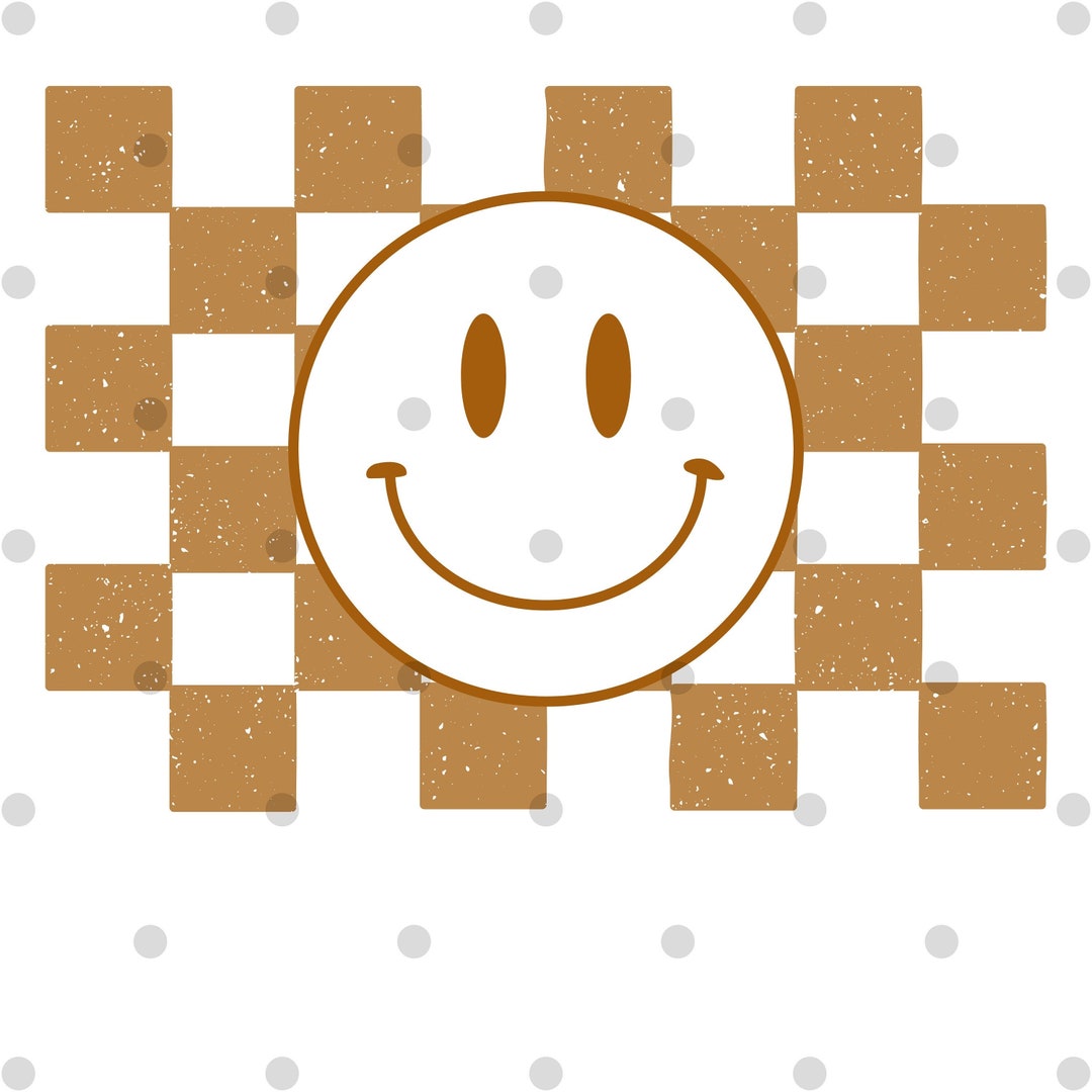Checkered Pattern Smiley Png Svg- Smiley Face Png Svg- Checkere Pattern ...