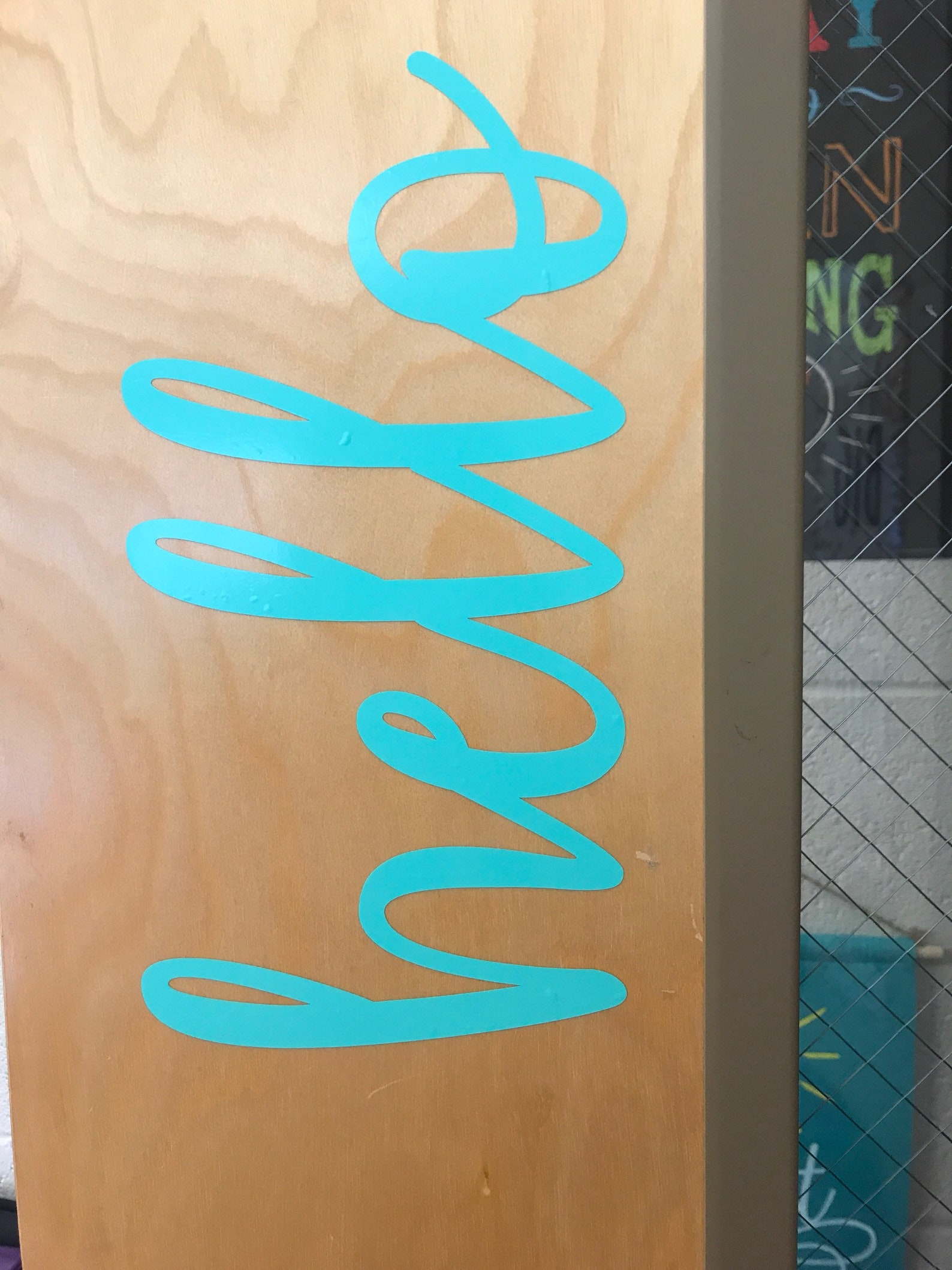 Hello Vinyl Door Decal Classroom Door Decal Front Door | Etsy