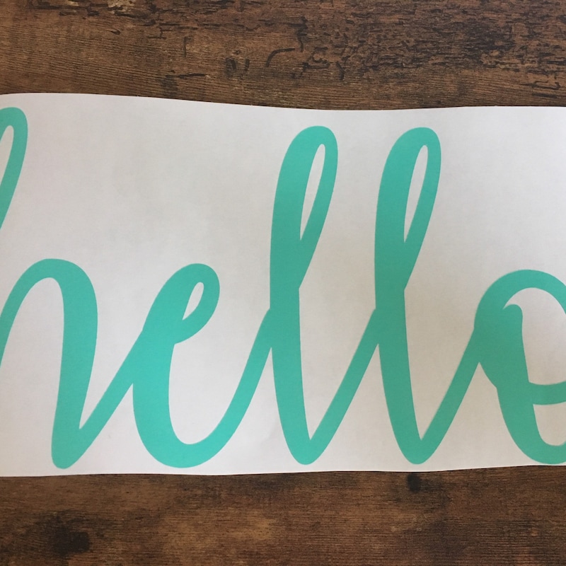 Hello Door Decal - Etsy