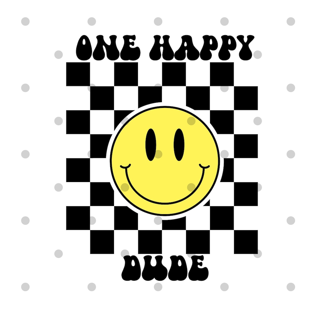 One Happy Dude Svg Png- Birthday Shirt- Smiley Shirt- First Birthday ...