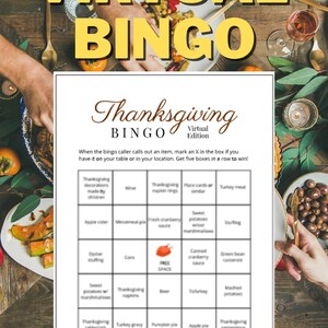 Thanksgiving Bingo Game Printable Friendsgiving Ice Breaker Game (8) - Etsy