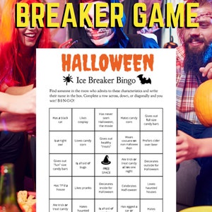 Halloween Ice Breaker for Adults Printable Party Game - Etsy
