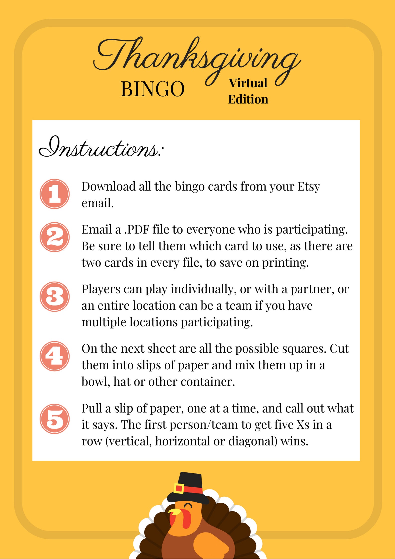 Thanksgiving Bingo Game Printable Friendsgiving Ice Breaker Game (8) - Etsy