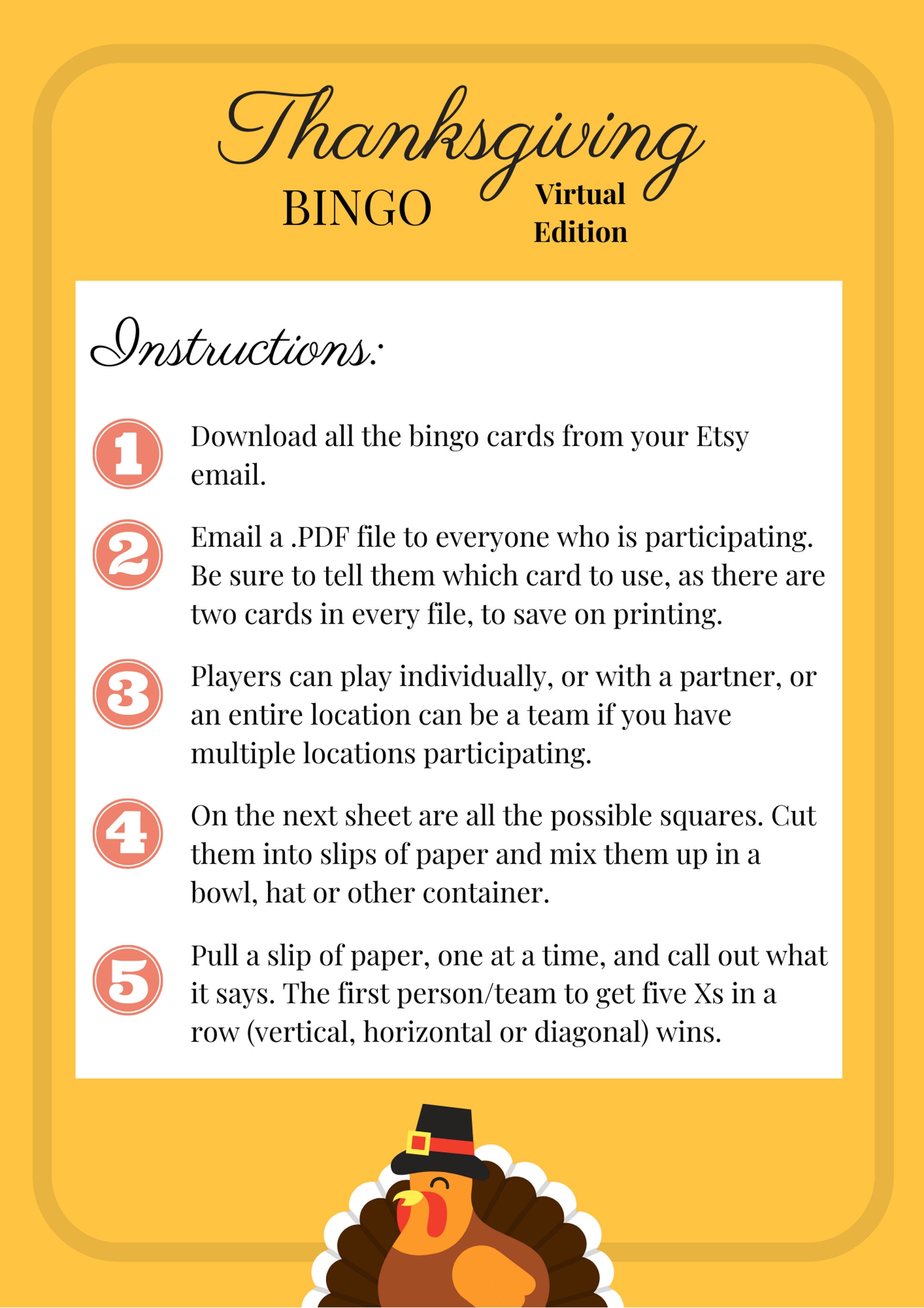 Thanksgiving Bingo Game Printable Friendsgiving Ice Breaker Game (8) - Etsy