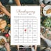 Thanksgiving Bingo Game Printable Friendsgiving Ice Breaker Game (8) - Etsy