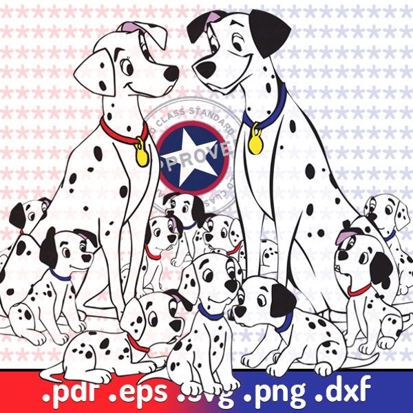 101 Dalmatians Svg - Etsy