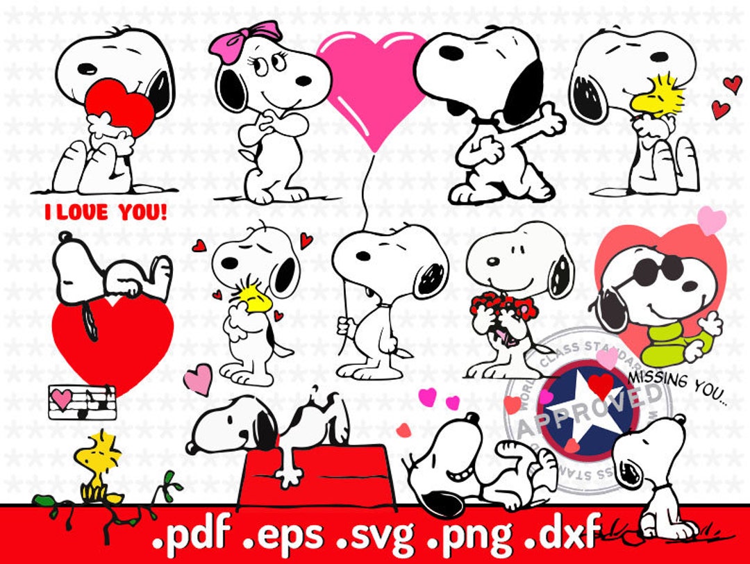 Snoopy Svg Bundle Files Colorful Print Dxf Eps Pdf Snoopy - Etsy