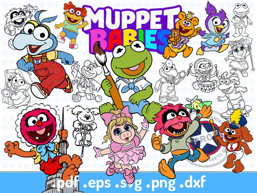 Muppet Babies SVG, Bundle Cut Files for Cricut and Silhouette, Muppets ...