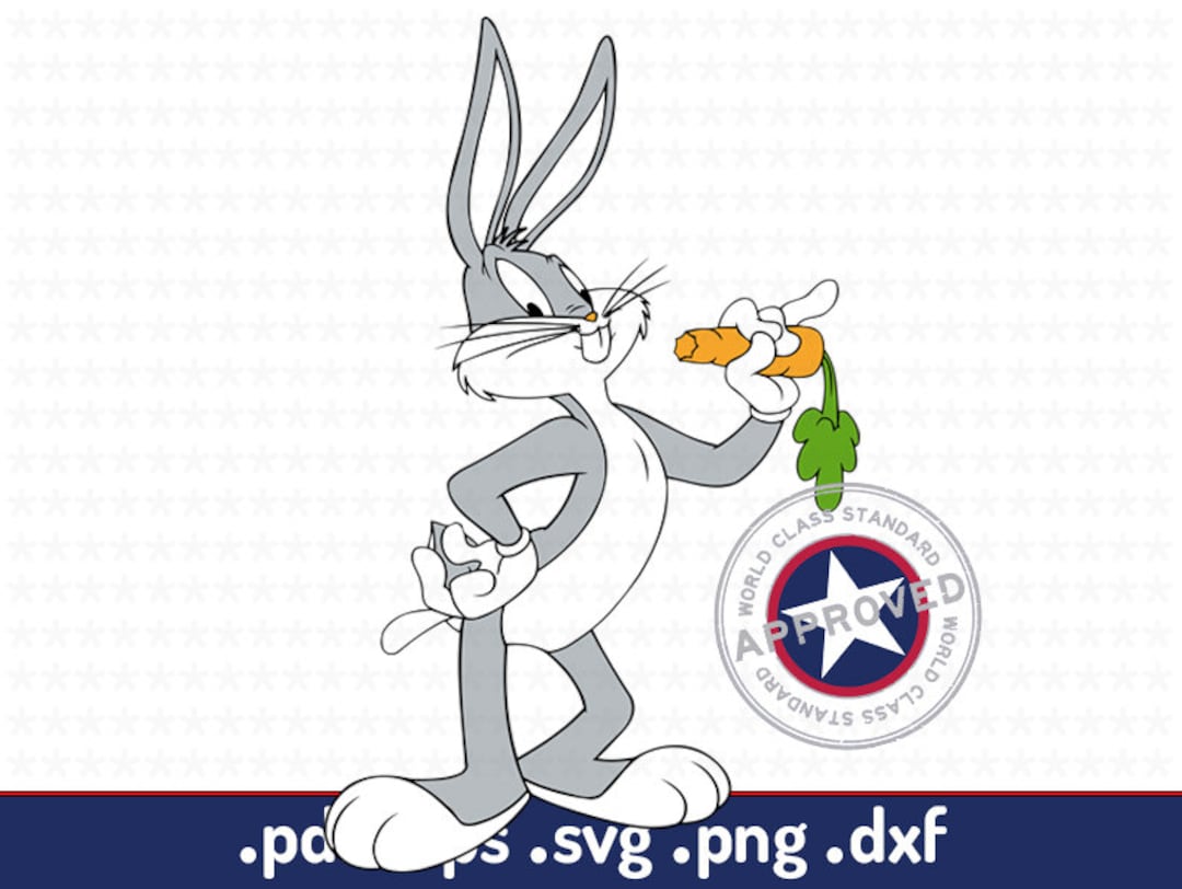 Bugs Bunny SVG, Looney Tunes Svg, Png, Dxf, Eps, Digital Print Files ...