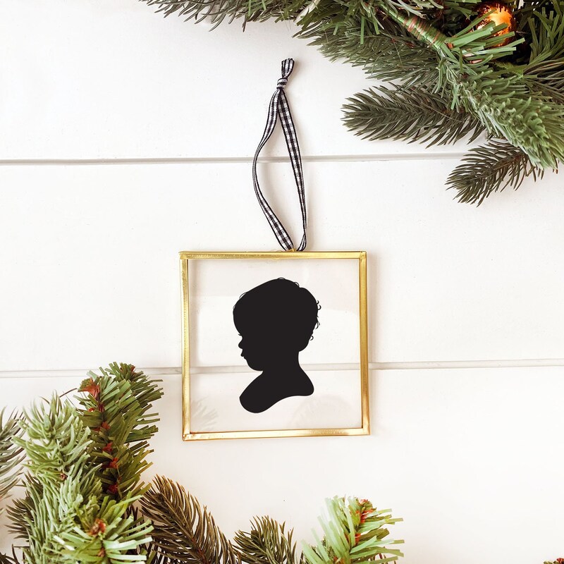 Silhouette Ornament - Etsy