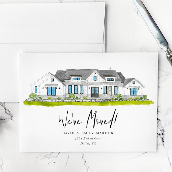 New Address Card - Etsy