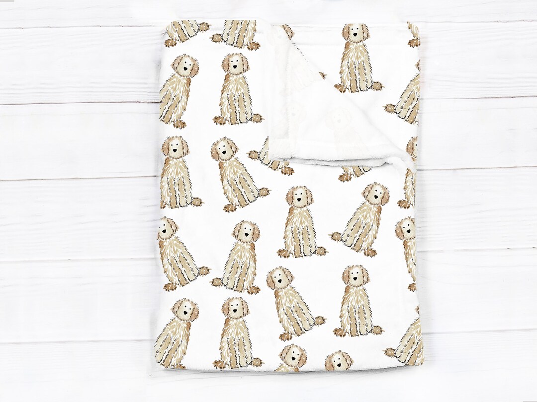 Minky Doodle Baby Blanket | Goldendoodle Baby Blanket, Labradoodle Baby ...