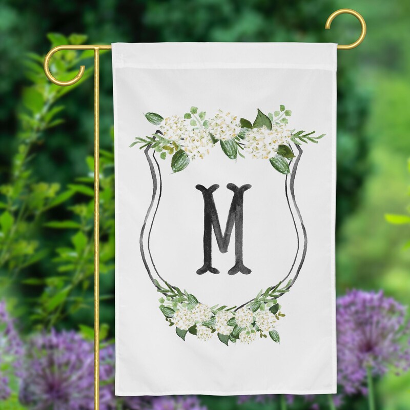 Monogram Garden Flag - Etsy