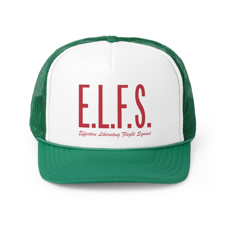 Elves With Attitude Trucker Cap | Tacky Christmas Sweater Hat Accessory ...