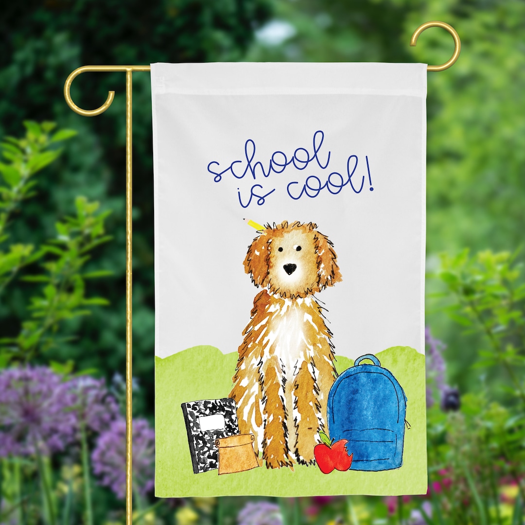 Smarty Pants Doodle Garden Flag | Back to School Garden Flag for ...