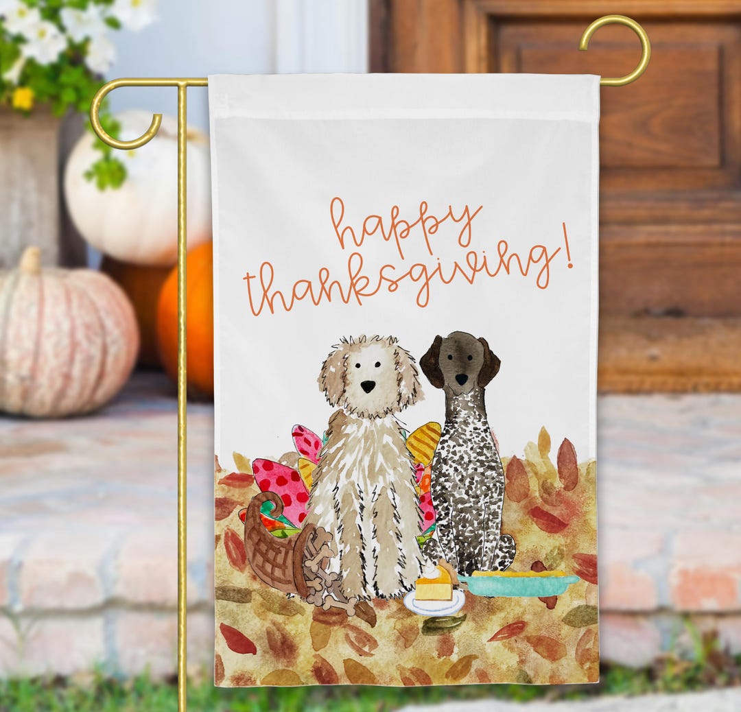 Gobble Thanksgiving Mix and Match Dog and Cat Garden Flag ...