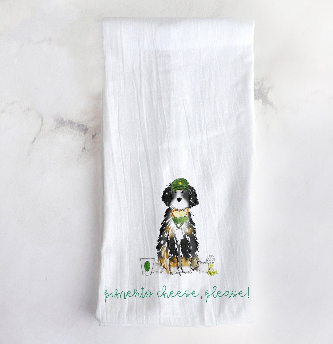 Golf Patron Doodle Tea Towel | Goldendoodle Hand Towel, Golf Tournament ...