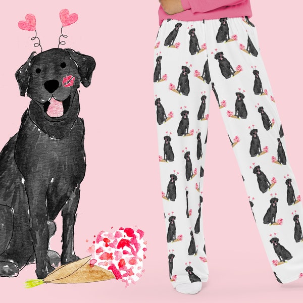 Black Labrador Pajamas - Etsy