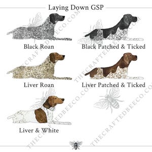 Personalized Watercolor Hydrangea & GSP Crest | German Shorthaired ...