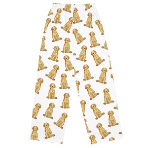 Apricot Doodle Unisex Wide-leg Pajama Pants | Labradoodle Pajamas, Pet ...