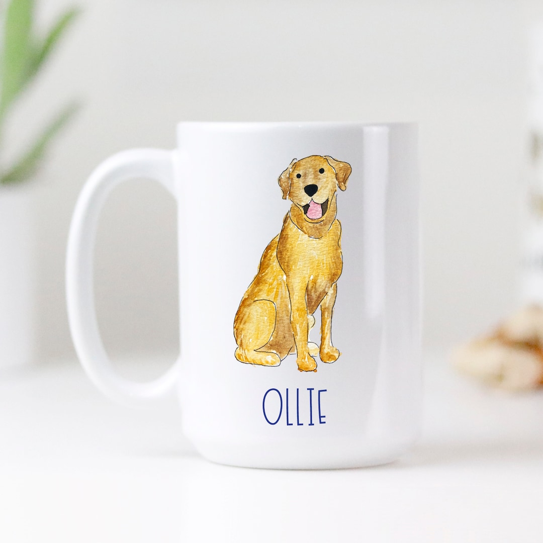 Personalized Lab Mug | Personalized Ceramic Mugs, Custom Pet Mug ...