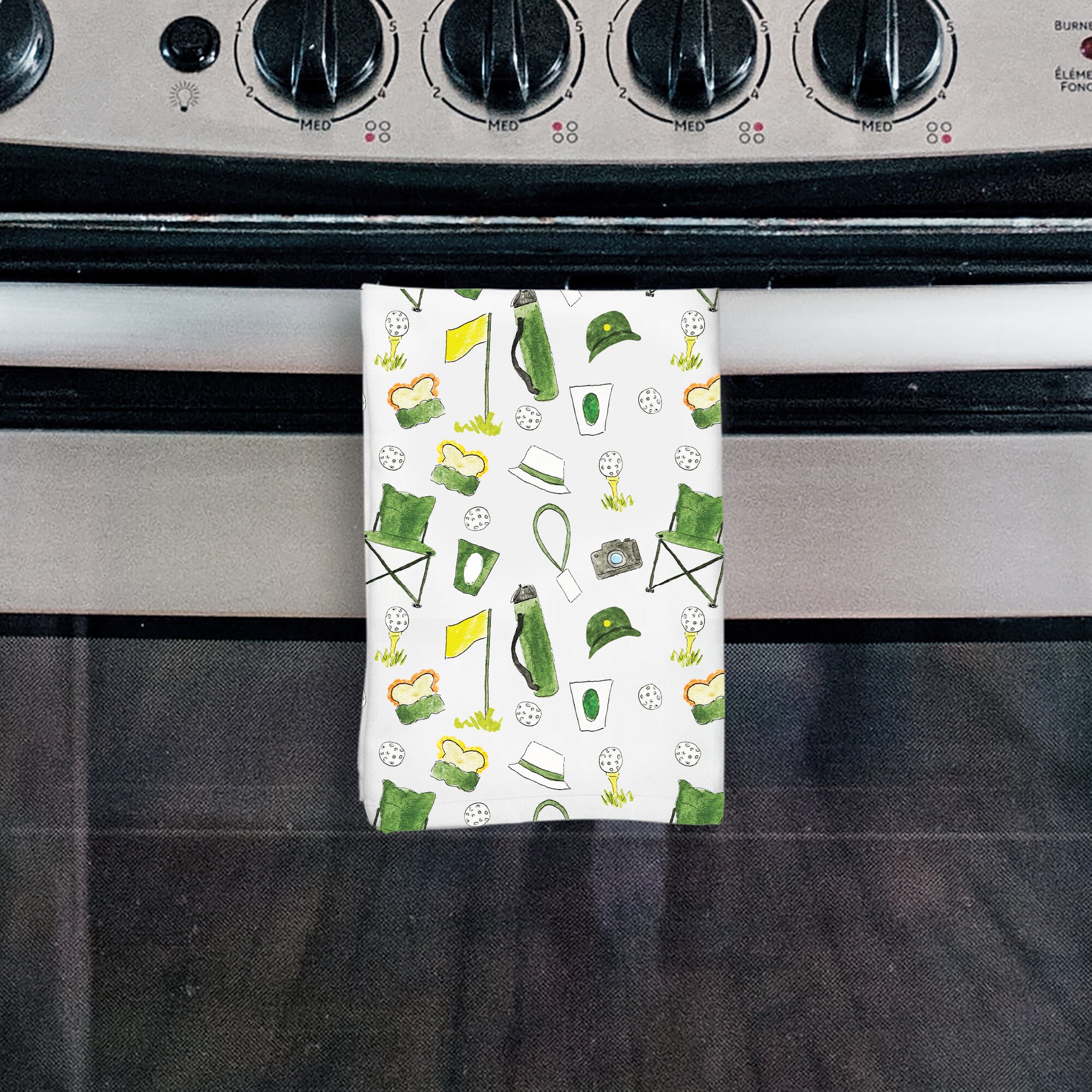 Golf Patron Pattern Hostess Towel | Golf Hand Towel, Golf Decor - Etsy