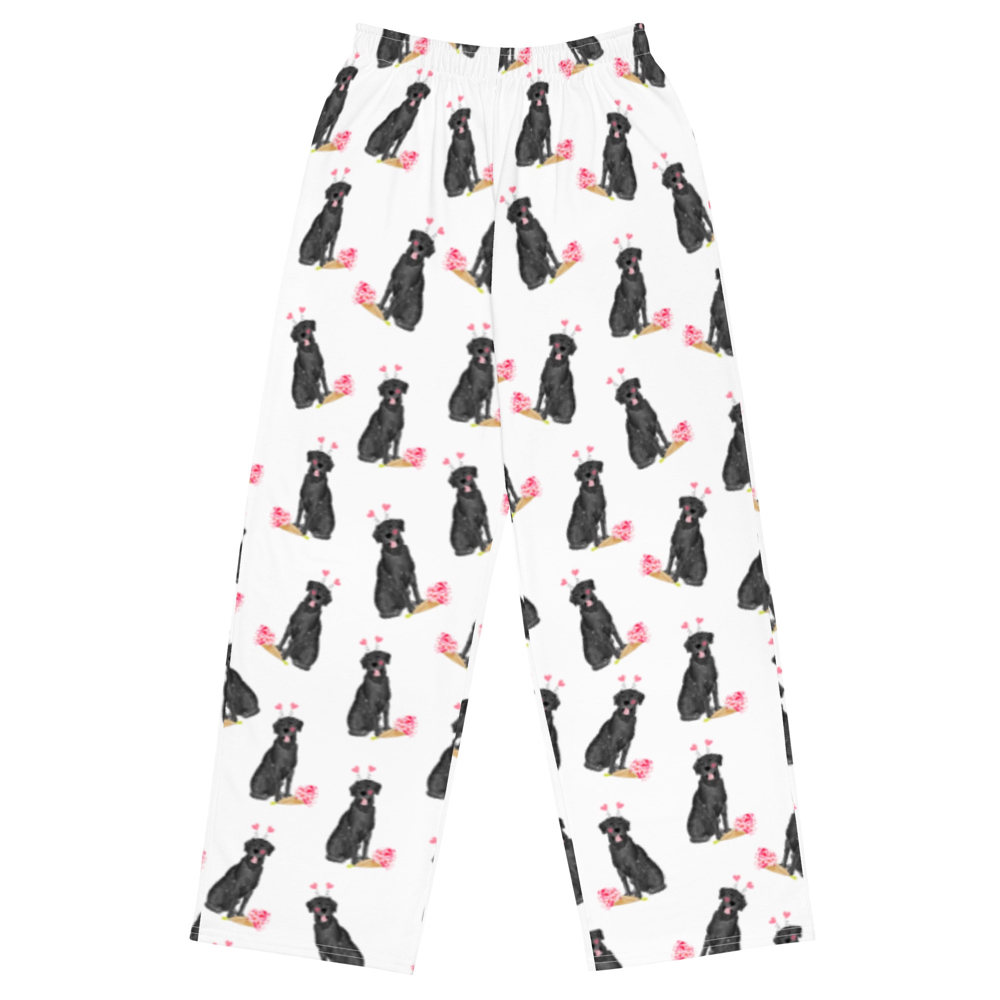 Lovey Dovey Black Lab Pajama Pants Black Lab Gift Pet - Etsy