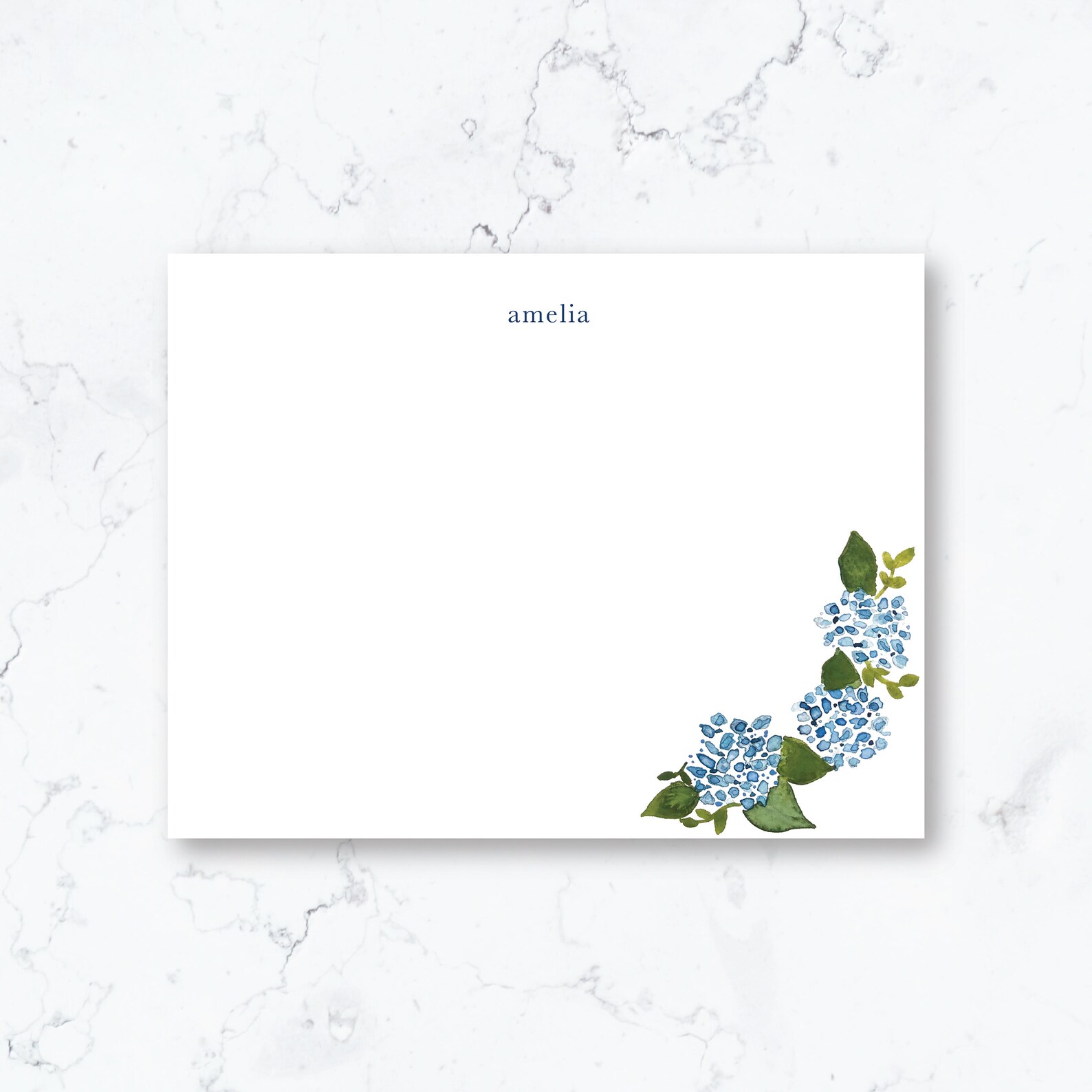 Personalized Hydrangea Stationery Set Grandmillenial - Etsy
