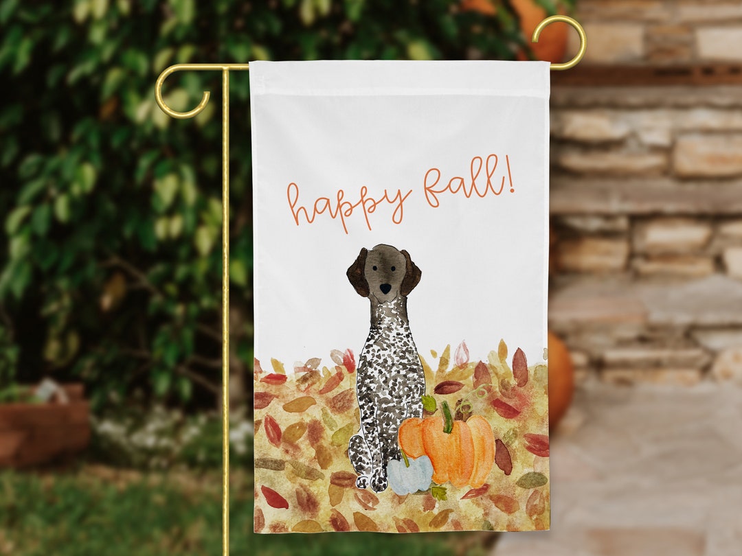 Fall Pumpkin German Shorthaired Pointer Garden Flag Fall - Etsy