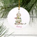 Festive Christmas Doodle Ornament Goldendoodle Christmas Ornament ...