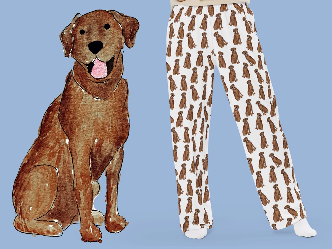 Chocolate Lab Pajama Pants | Chocolate Lab Pajamas, Lab Pajama Pants - Etsy