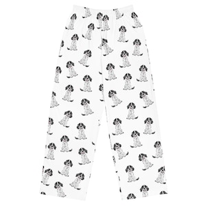 Black Parti Spaniel Pajama Pants | Cocker Spaniel Pajamas, Springer ...