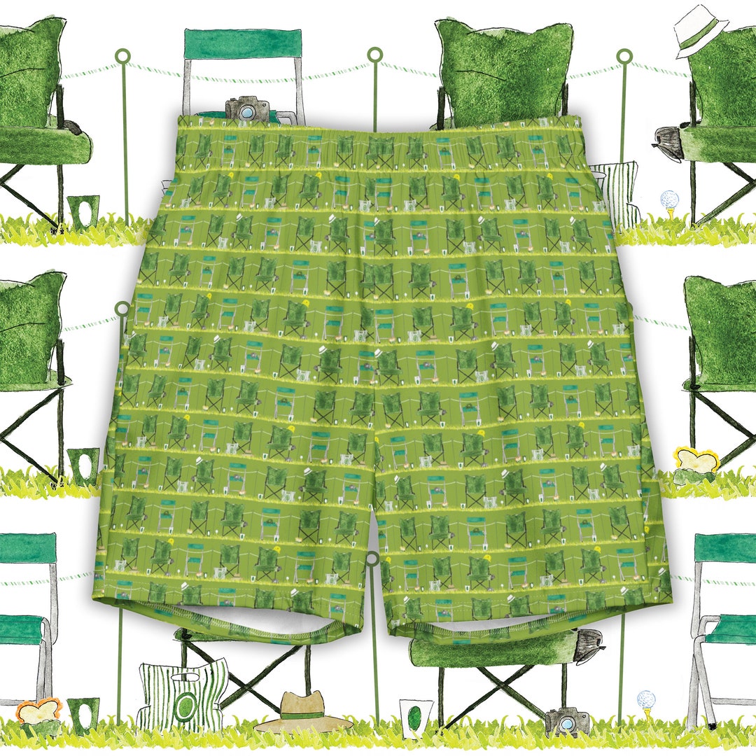 Golf Spectator Sport Pattern Men's Swim Trunks | Mens Swimwear, Mens ...