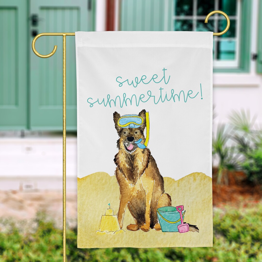 Patriotic German Shepherd Garden Flag - Etsy