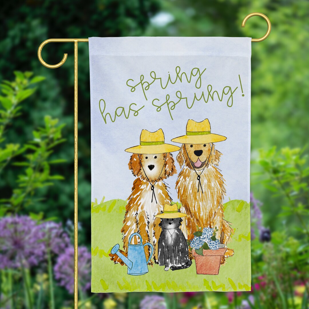 Flower Power Mix and Match Pet Garden Flag | Personalized Pet Yard Flag ...
